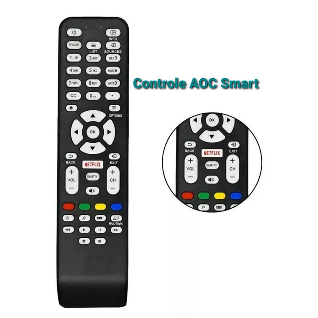 Controle Aoc Smart Netflix | Shopee Brasil