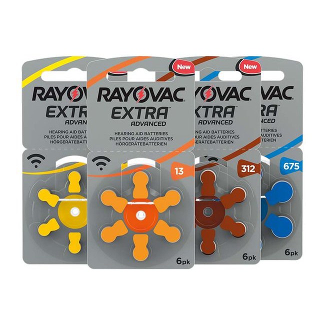 Pilhas Aparelho Auditivo 06un Extra Advanced Rayovac Original | Shopee Brasil