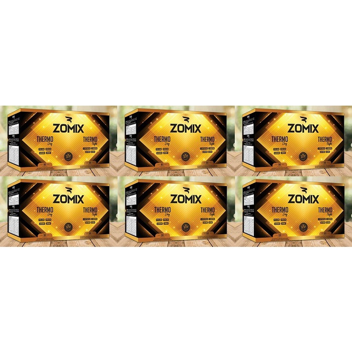 Kit 6 unidades Zomix Thermo Day E Night 150 capsulas | Shopee Brasil
