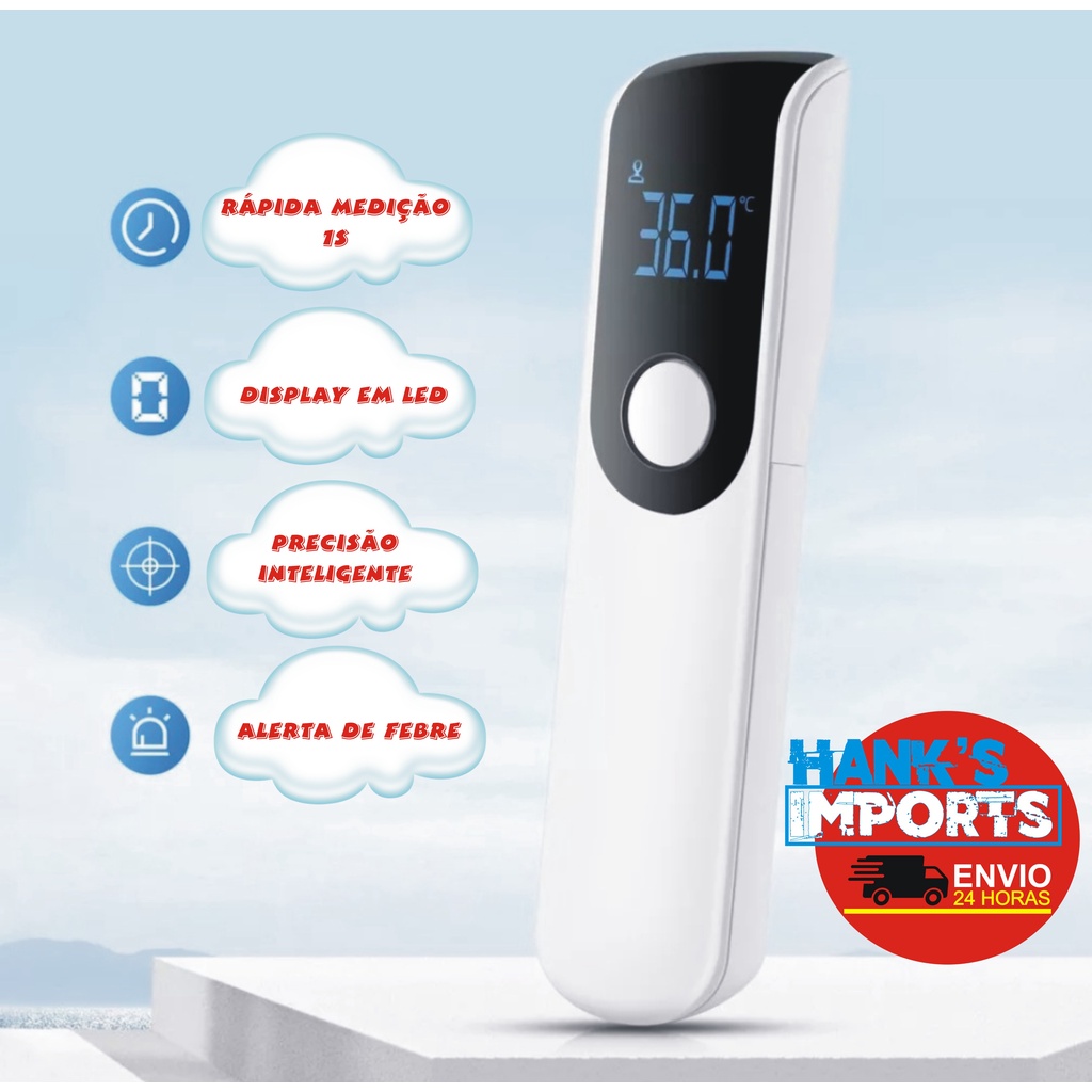 Termômetro Digital Infravermelho Sem Contato Medidor De Temperatura ...