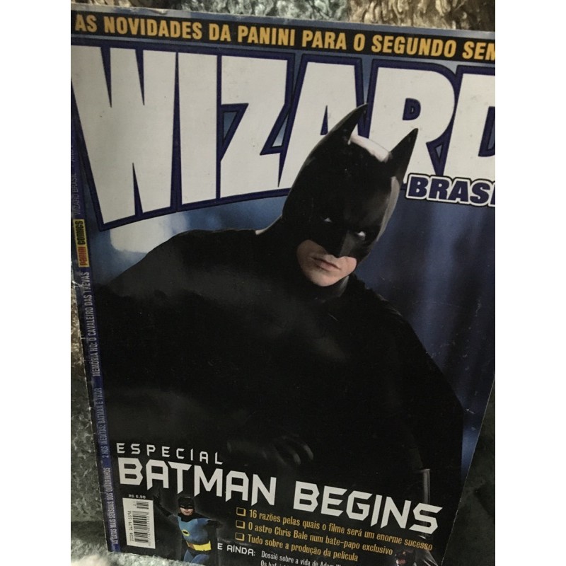 wizard especial Batman begins encadernado | Shopee Brasil