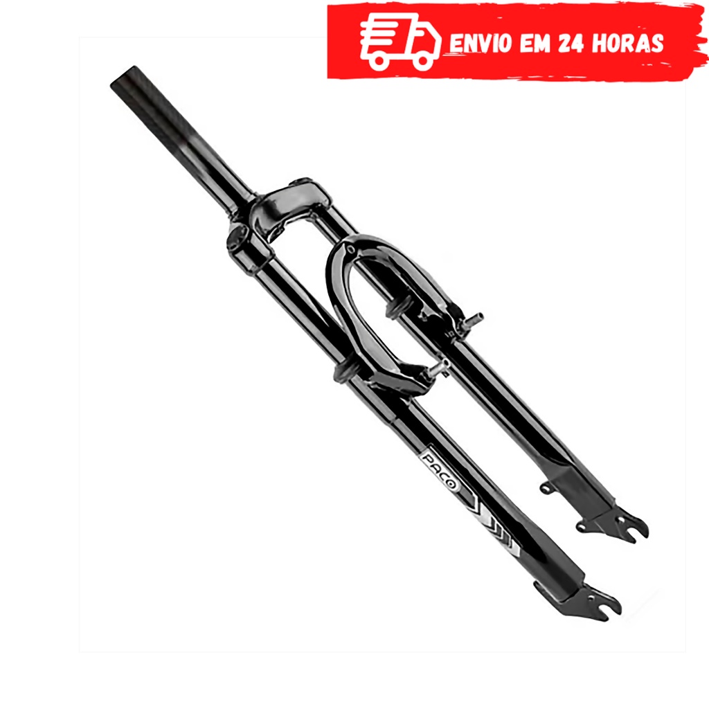 Garfo Suspensão Bicicleta 26 Paco Rosca Fina 21.1mm Standard V-brake/Disco Amortecedor Bike ...