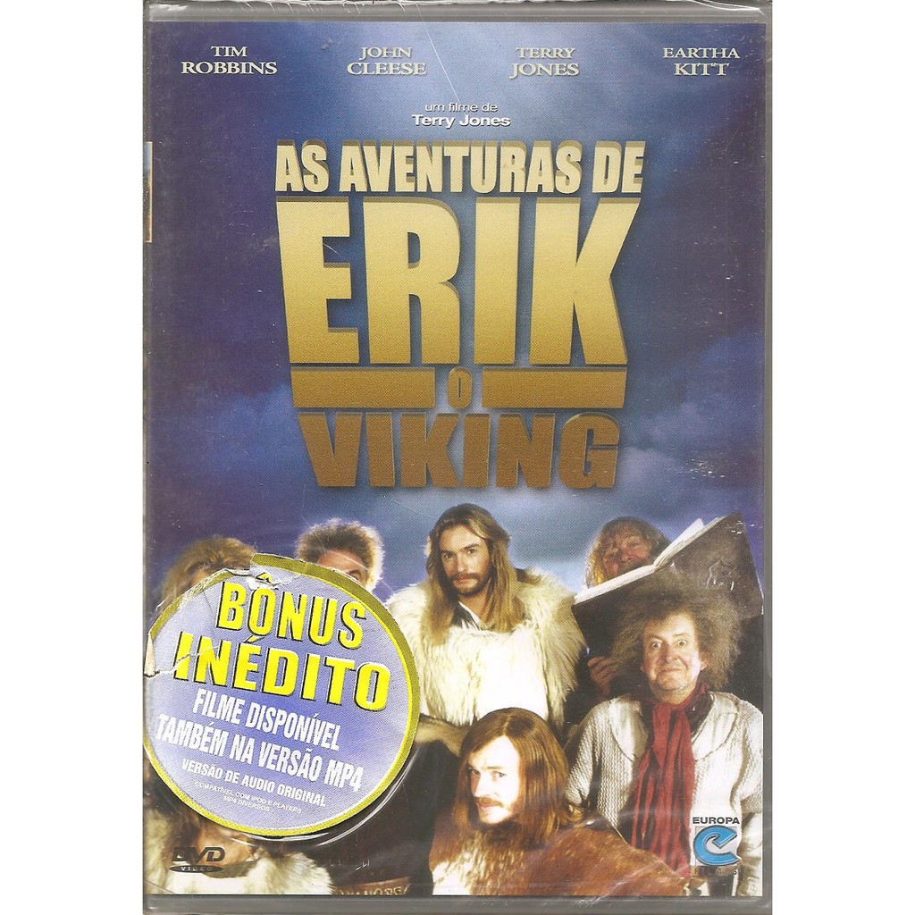 DVD AS AVENTURAS DE ERIK O VIKING TIM ROBBINS JOHN CLEESE TERRY JONES (MONTY PYTHON) NOVO ...