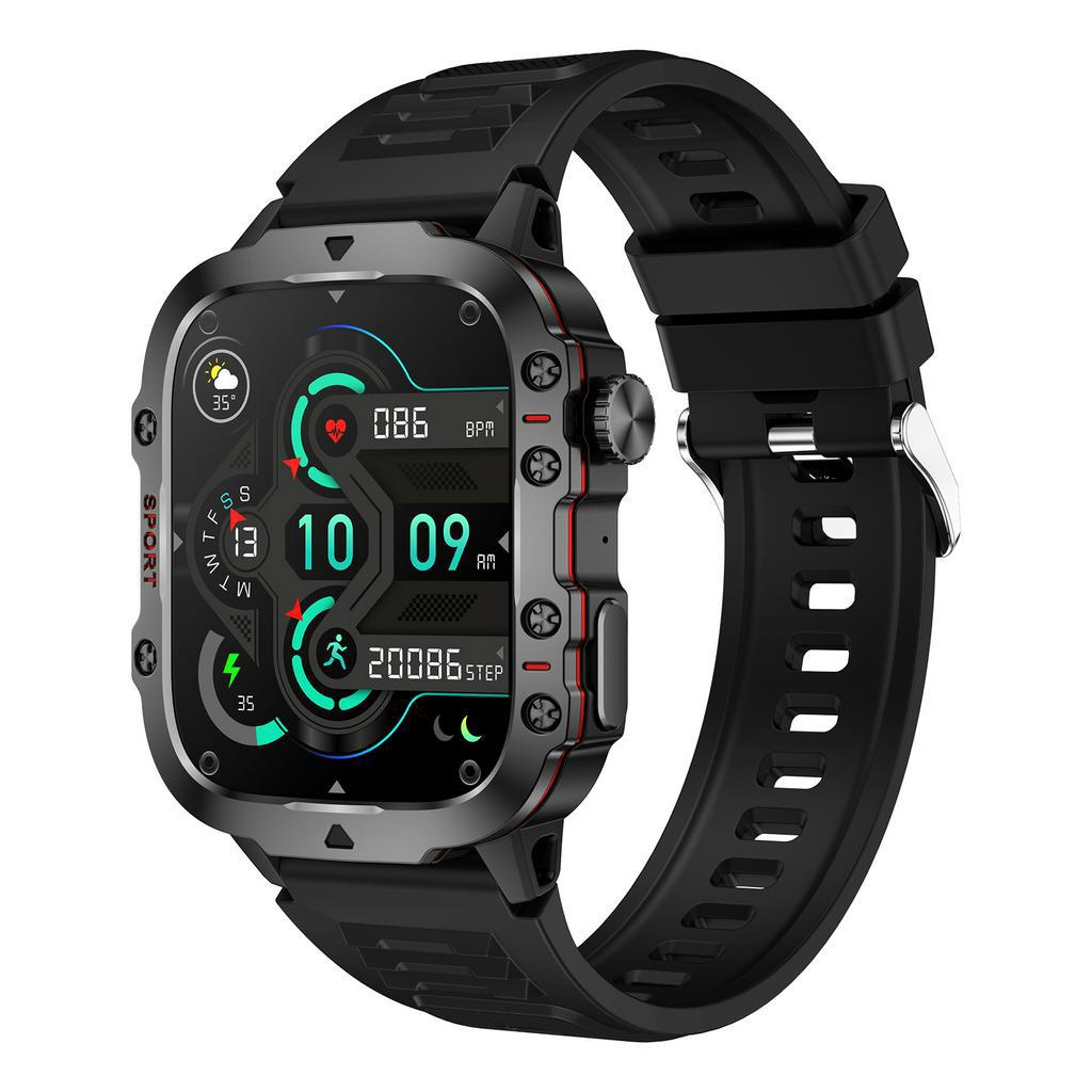 Relógio Inteligente Para Homens Militares Ao Ar Livre Bluetooth Chamada ...