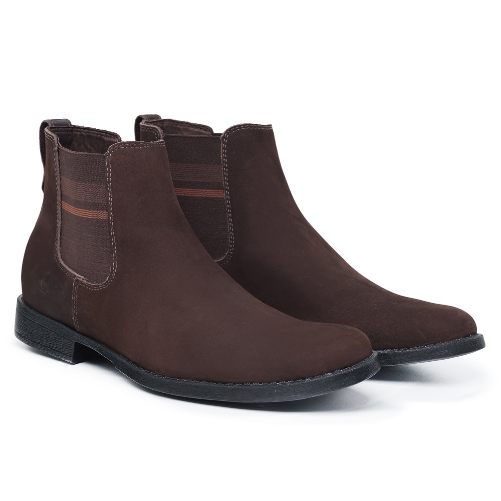 Botina em Couro Legitimo para roça Botinha Chelsea Country Direto da ...