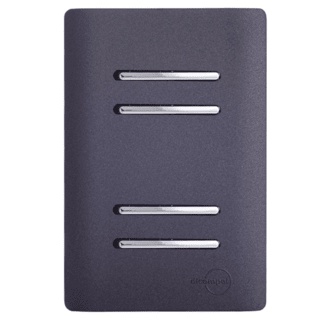 4 Teclas Simples Preto Grafite com Cromado Dicompel Novara | Shopee Brasil