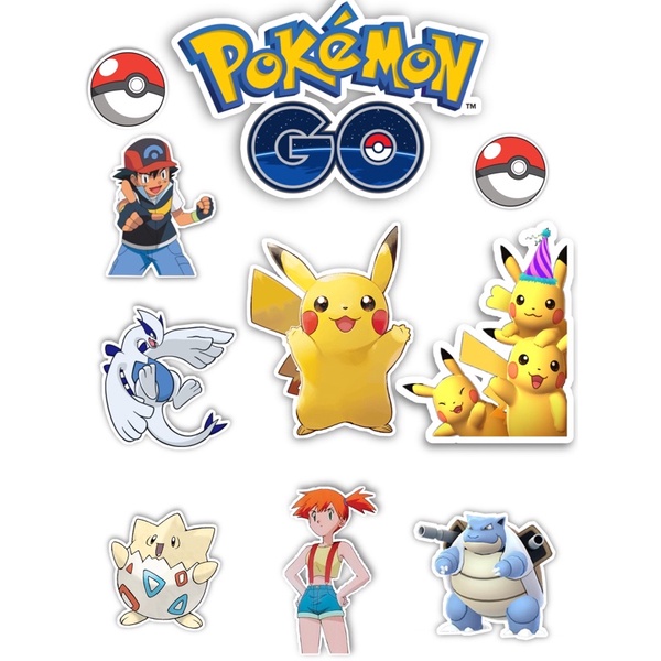 Topo de bolo Pokémon - Modelo 02 | Shopee Brasil