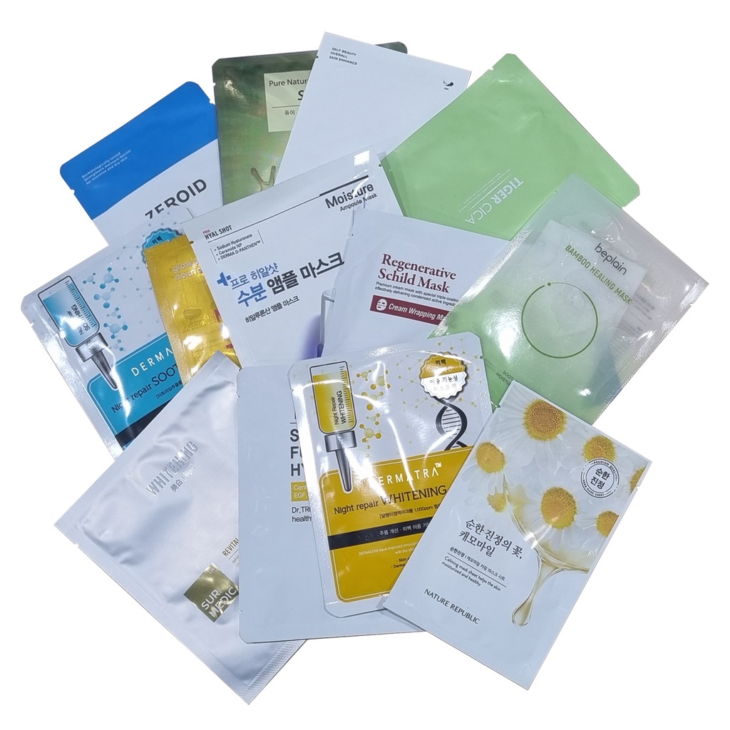 korea beauty best skincare mask sheet máscara facial coreana (1ea,3ea ...
