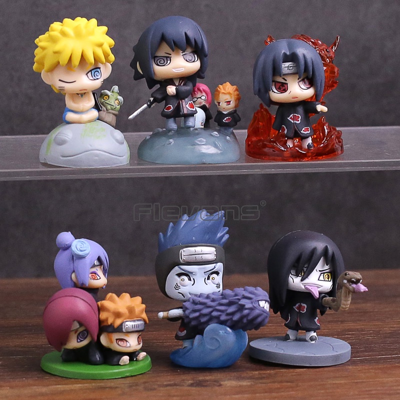 Action Figure Chibi Naruto Mini Akatsuki Boruto | Shopee Brasil