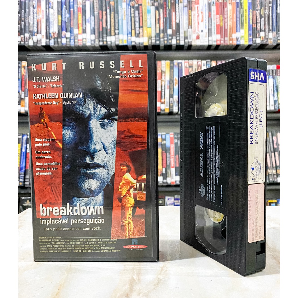 FITA VHS Breakdown - Implacável Perseguição - LEGENDADO Original Filme ...