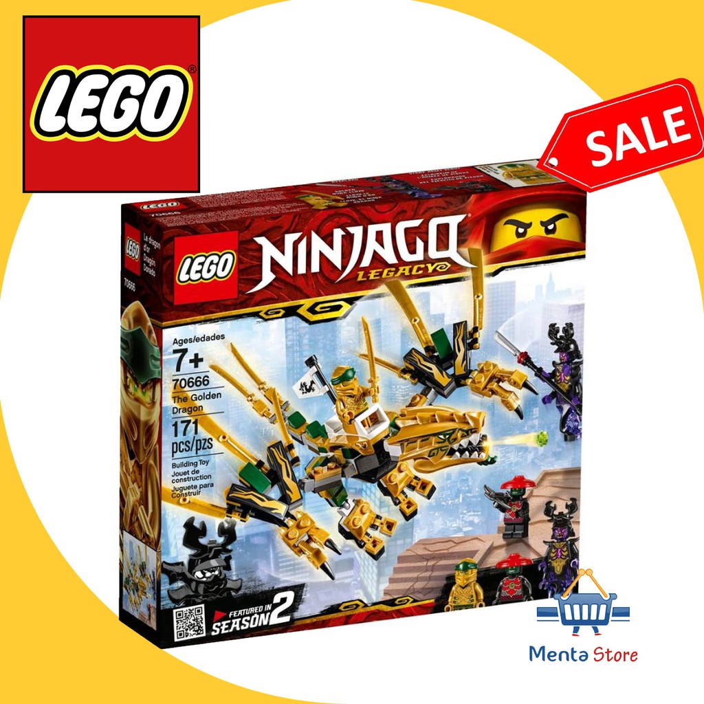 LEGO Ninjago 70666 O Dragão Dourado Figura De Ação | Shopee Brasil