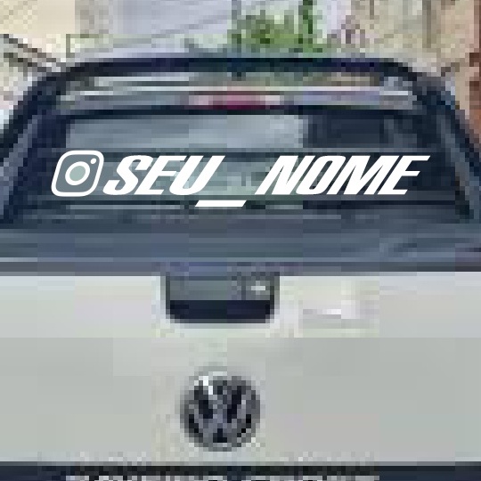 ADESIVO PARA CARRO REBAIXADO NOME PERSONALIZADO PARA VIDRO TRASEIRO PARABRISA | Shopee Brasil