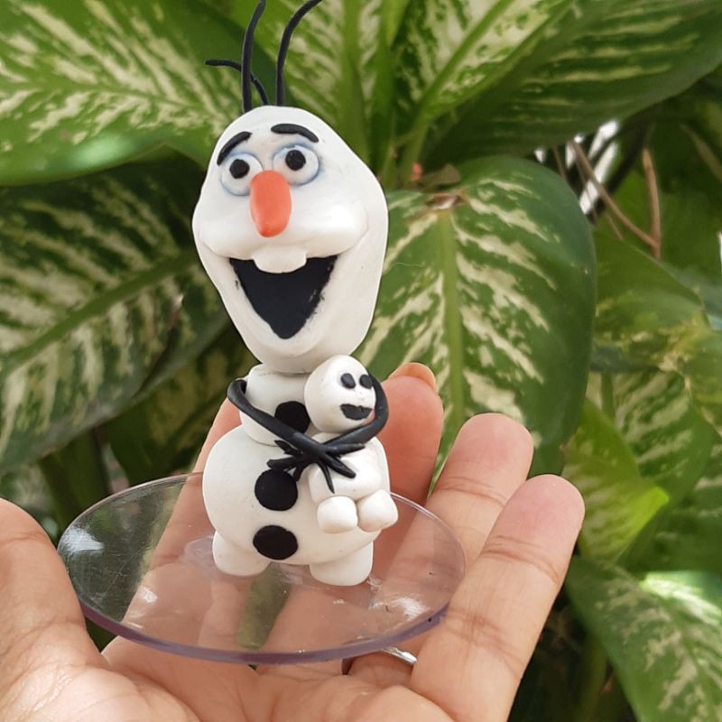 olaf biscuit/ topo de bolo/ decoração | Shopee Brasil
