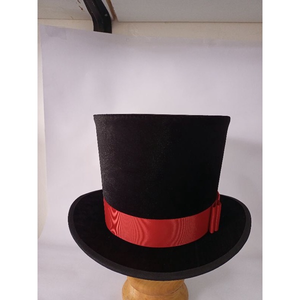 Cartola preta faixa vermelha | Shopee Brasil