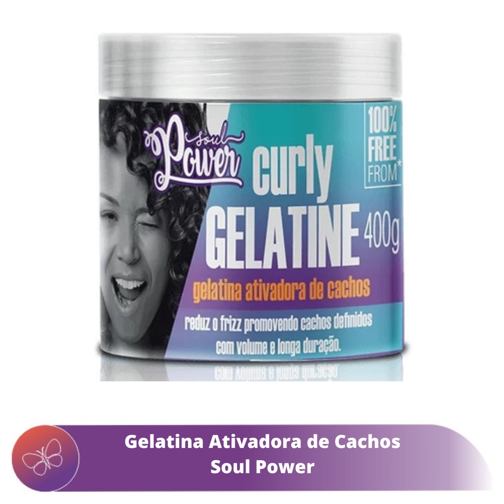 Soul Power Gelatina Curly Ativadora De Cachos 400G | Shopee Brasil