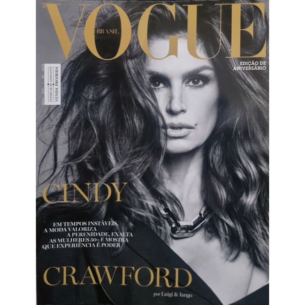 Revista Vogue Edição 513 Maio 2021 Cindy Crawford Shopee Brasil