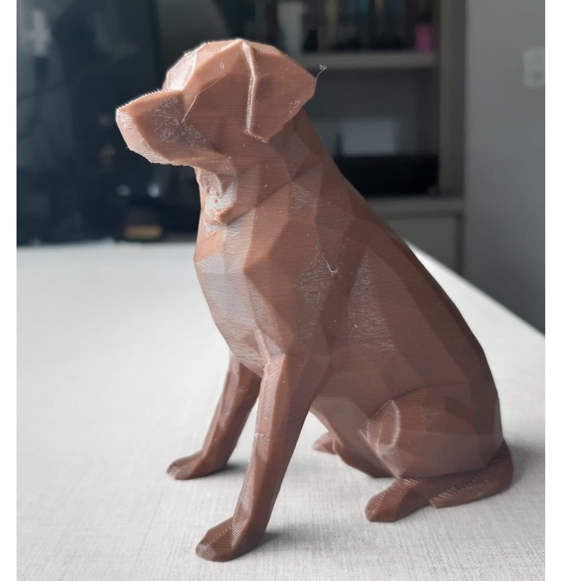 Labrador - Cachorro - Cachorro Labrador - Low Poly - Impressão 3D ...