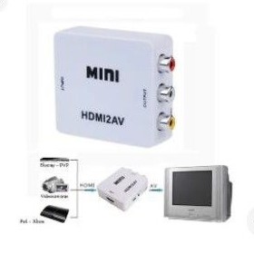 Mini Adaptador Conversor De Hdmi Para Video 3rca Av | Shopee Brasil