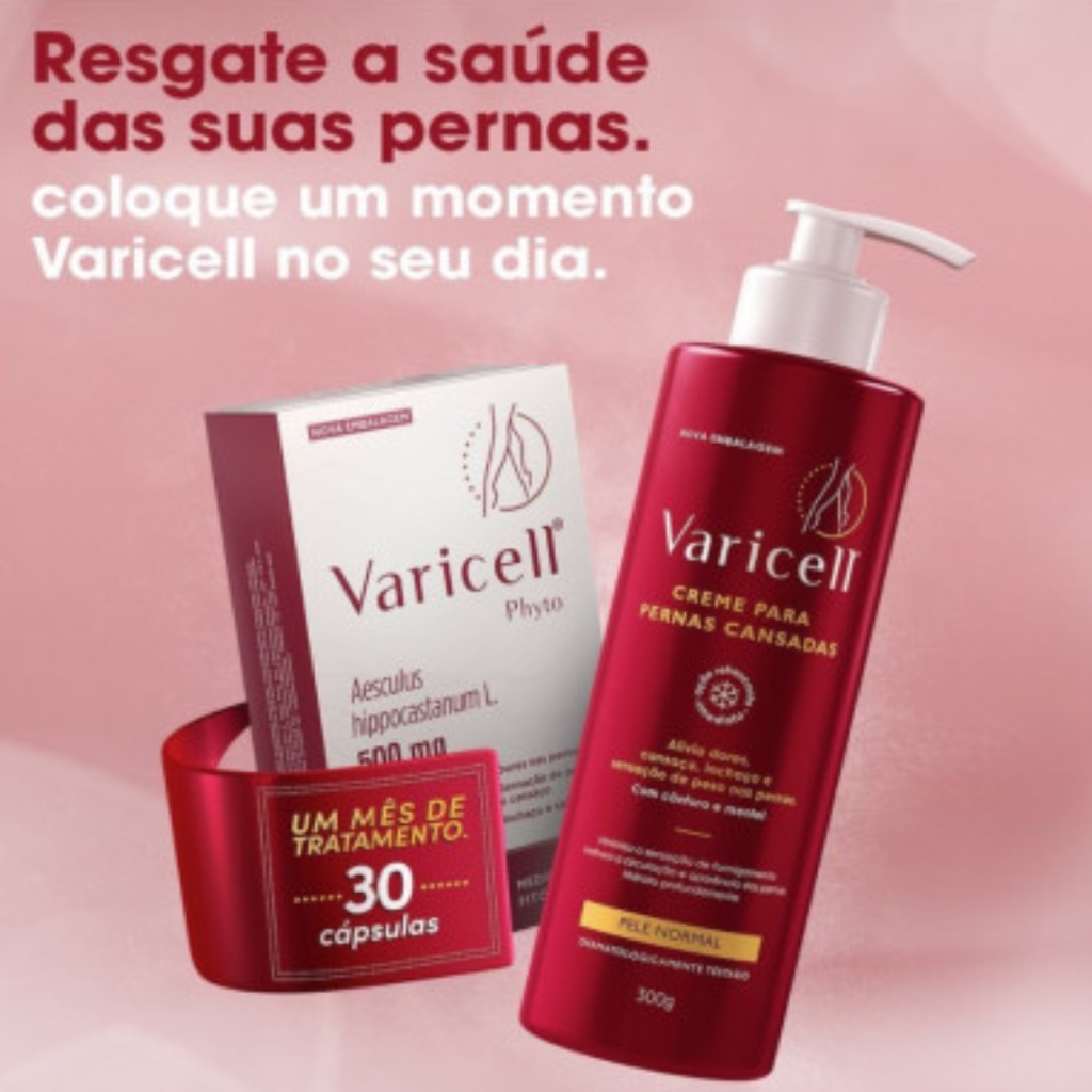 Kit Varicell Pernas Cansadas Creme + Varicell Comprimidos | Shopee Brasil