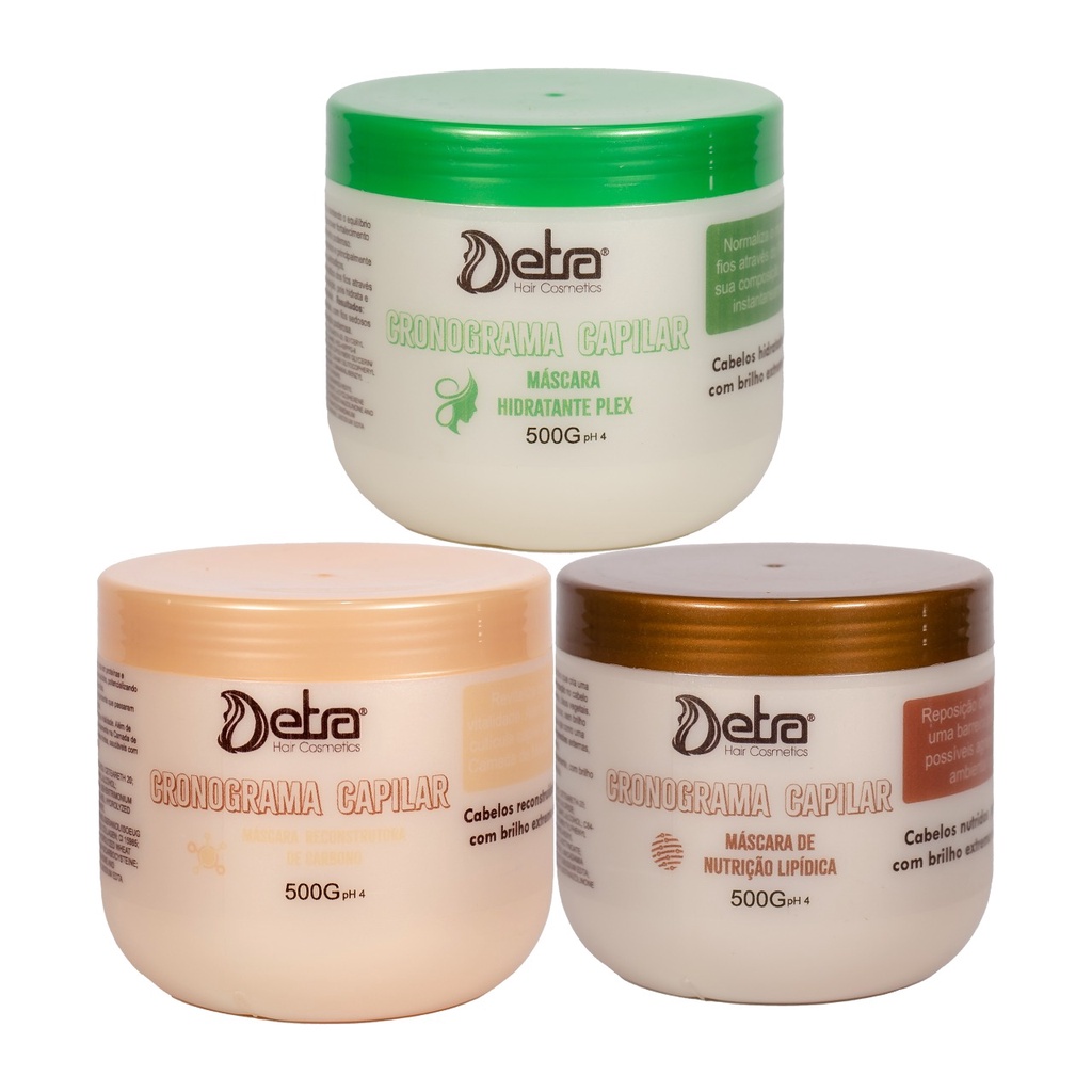 Kit Detra Hair Cronograma Capilar | Shopee Brasil