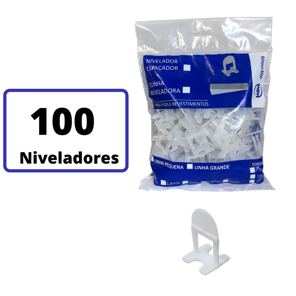Clip Nivelador de Pisos, Porcelanatos, Revestimentos e Cerâmicas 100 UN ...