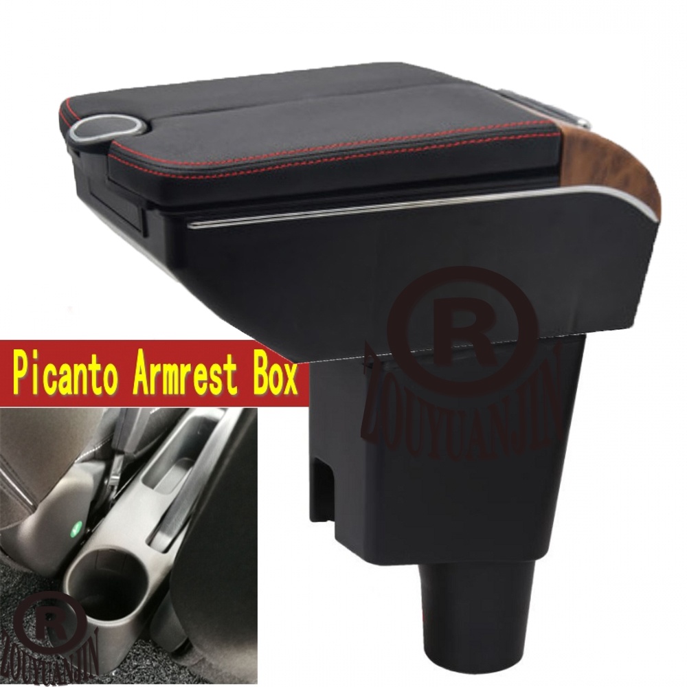 Carro Armrest KIA Morning Picanto Box Center Console Armazenamento ...