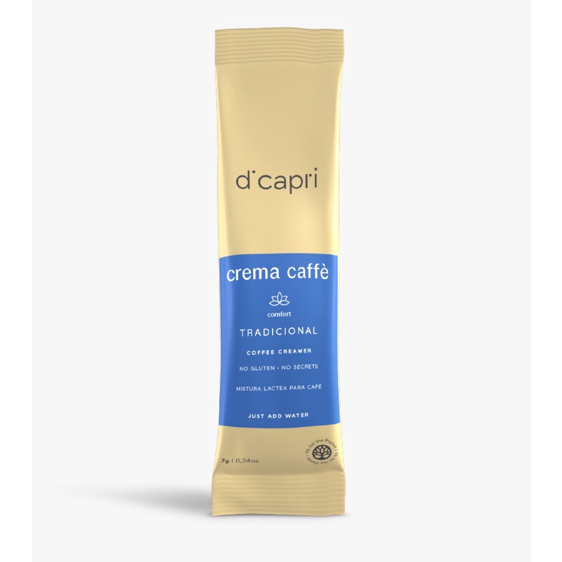 Crema Café Leite Em Pó Di Capri Sachê 7g Caixa Com 100 Unidades ...