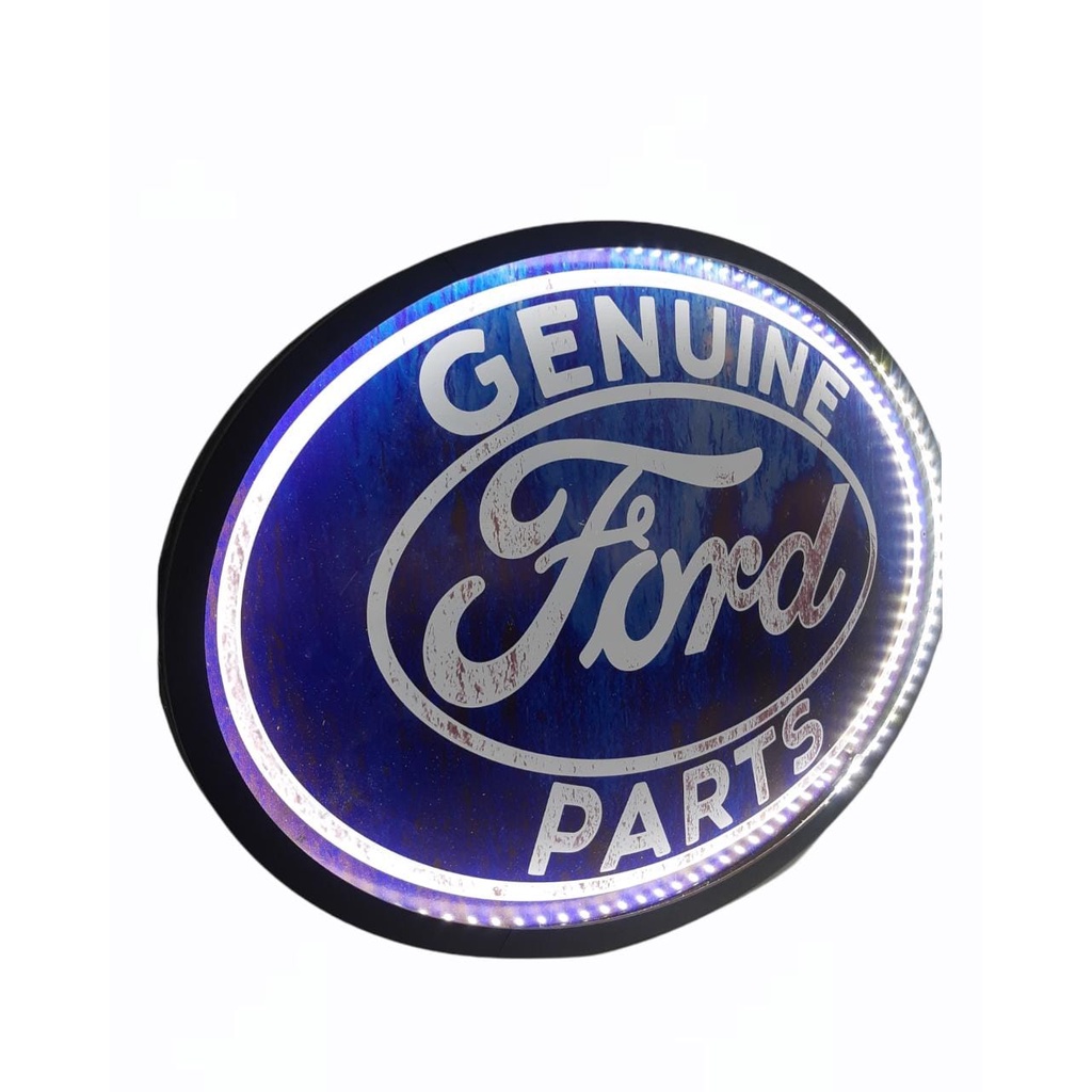 Placa Luminosa Decorativa Oval com LED VINTAGE FORD V8 | Shopee Brasil