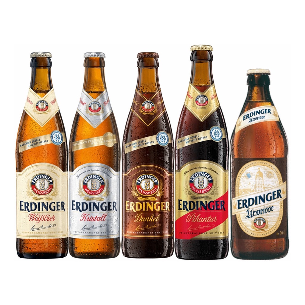 Kit Cervejas Alemãs Erdinger 500 ml - 5 Tipos | Shopee Brasil
