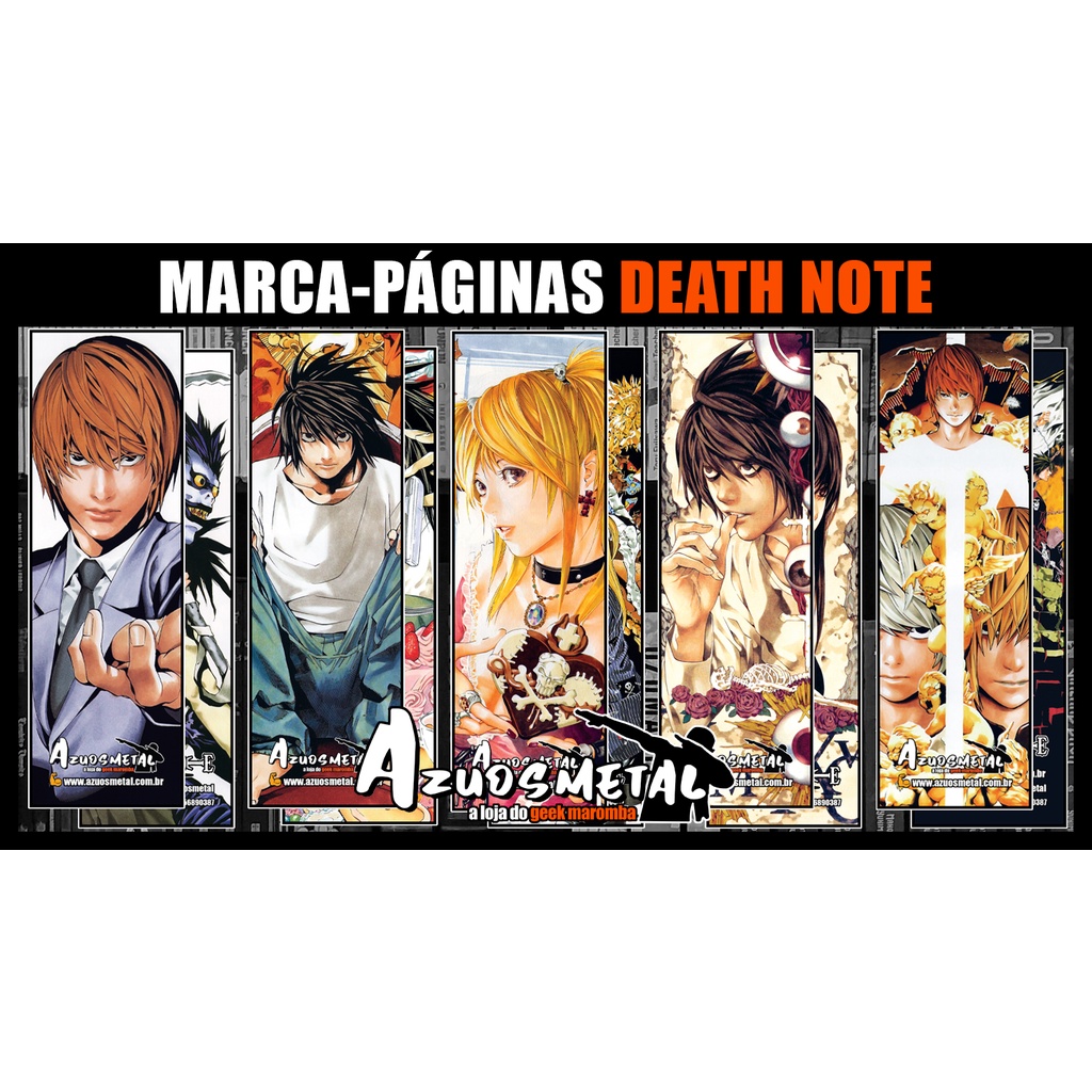 Kit Marca-Páginas: Death Note [Azuosmetal] - Escorrega o Preço