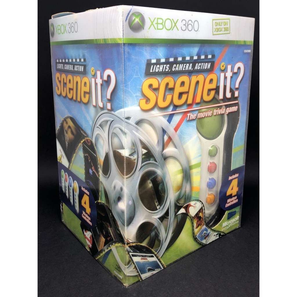 MICROSOFT XBOX 360 LIGHTS, CAMERA, ACTION Scene It? The Movie Trivia ...