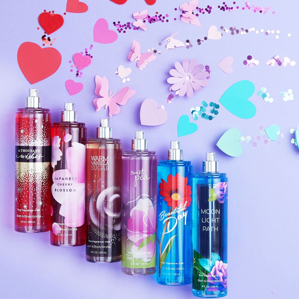 Bath & Body Works - Fine Fragrance Mist - Body Splash | Shopee Brasil