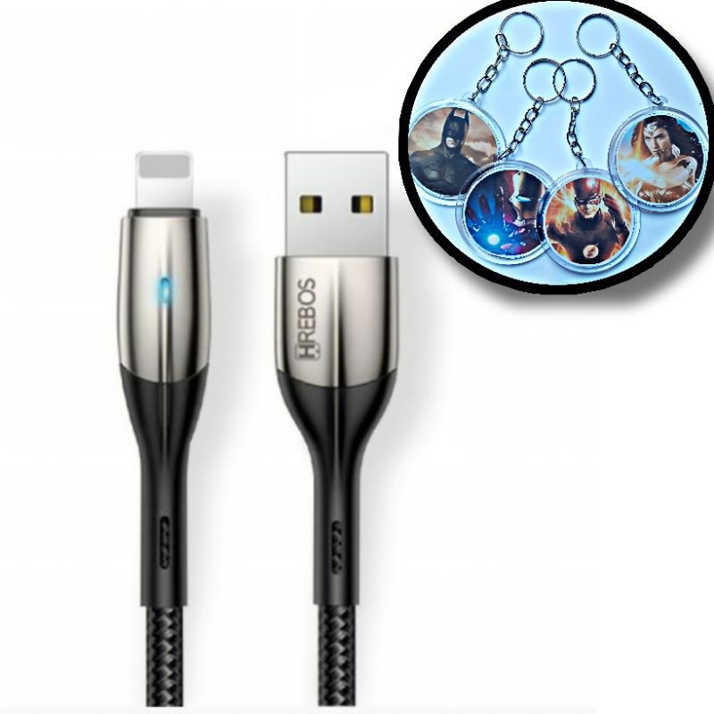 Cabo USB futuristic Turbo Power Hrebo + brinde | Shopee Brasil