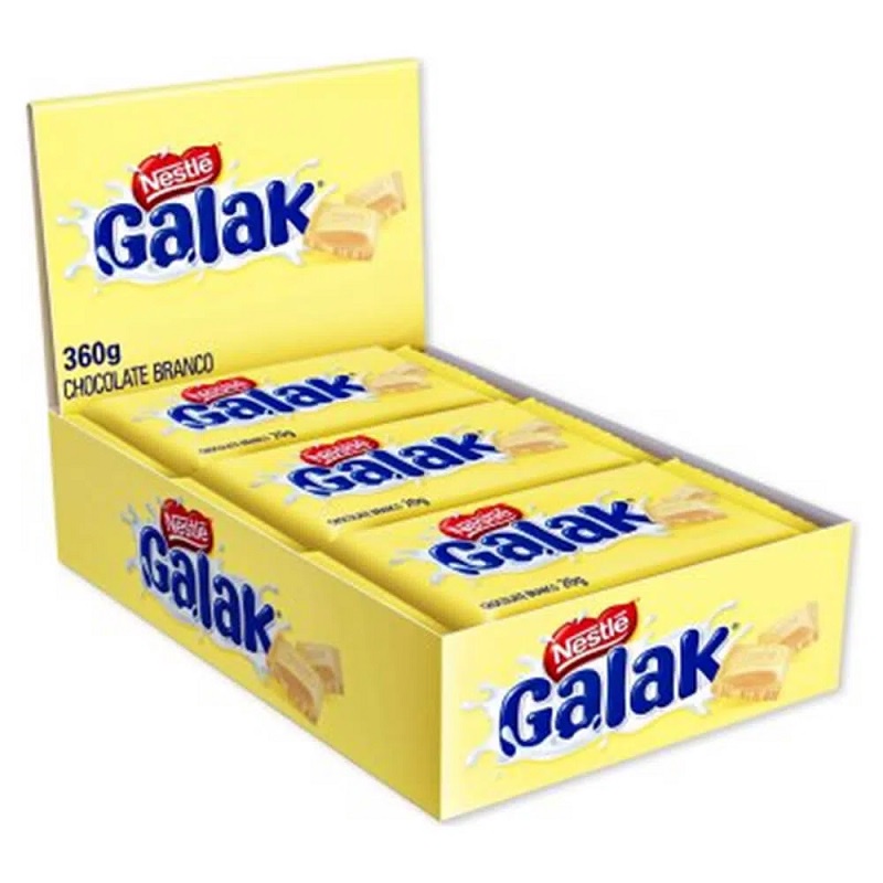 CHOCOLATE GALAC NESTLÉ 22 X 25G 550G | Shopee Brasil