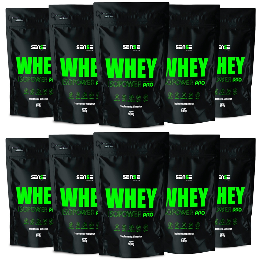 10 Whey Protein SENSE ISOPOWER 900g | Shopee Brasil