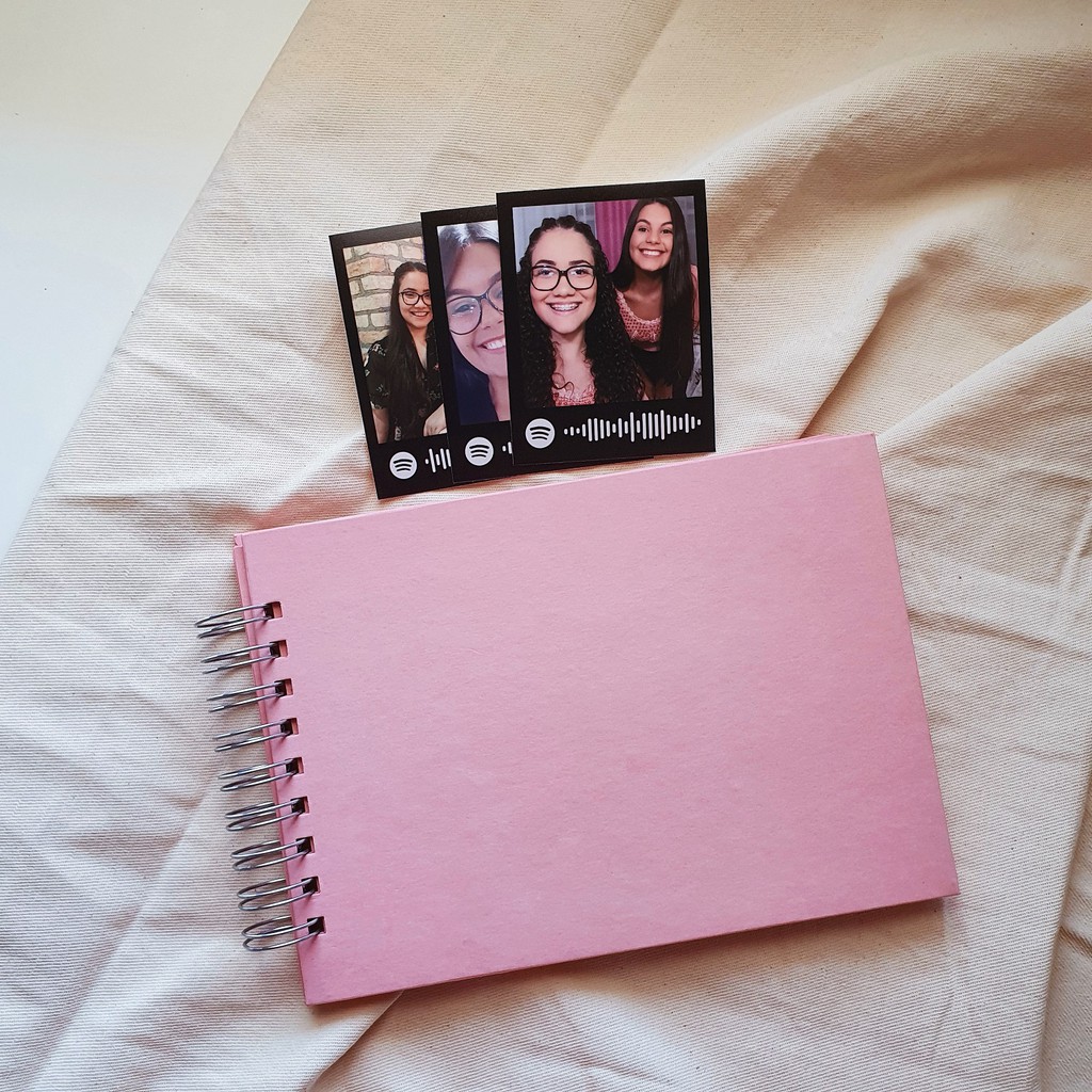 Álbum de Fotos Rosa - Scrapbook 15x21cm - Folhas 180g - Capa Dura - 30 ...