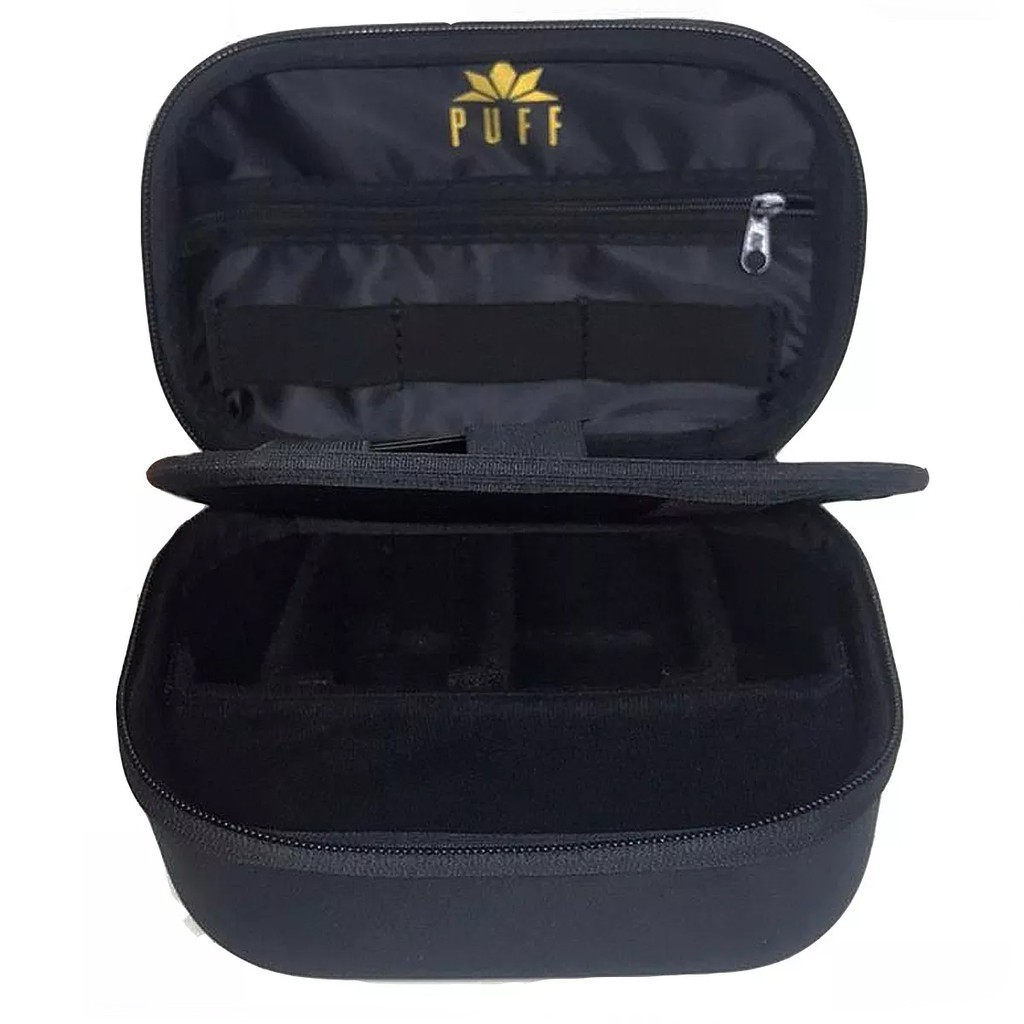 Case Bag Puff Life Pro Grande Preto Para Itens Compartimentos Anti Odor Resistente a Agua ...