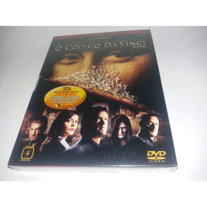 Dvd Duplo - O Codigo da Vinci - 2006 - Tom Hanks - Dublado - Luva - Lacrado | Shopee Brasil