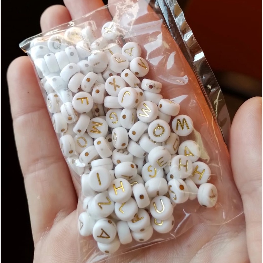 Miçanga Infantil de Letras 100 Letrinhas Sortidas 15g Alfabeto ...