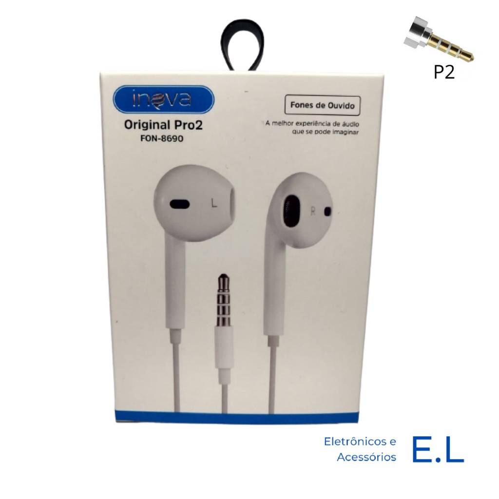 Fone de Ouvido Modelo de iPhone Original Pro2 Inova P2 | Shopee Brasil