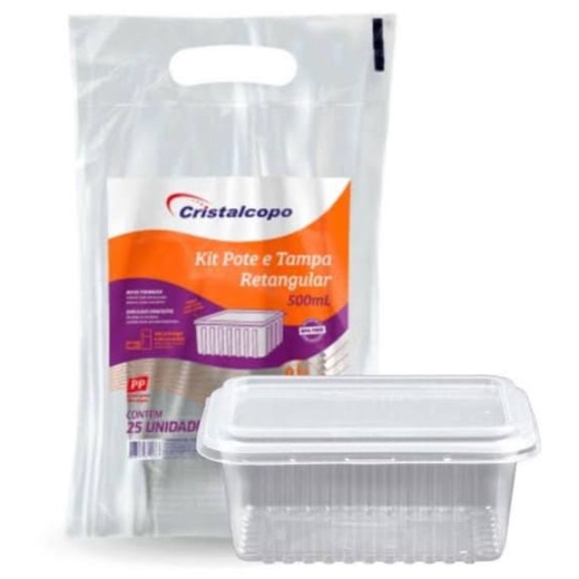 25 Pote Marmita Descartável 500ml Freezer Microondas | Shopee Brasil