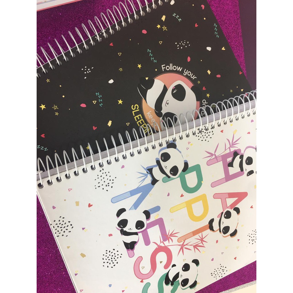 Caderno uni. panda | Shopee Brasil