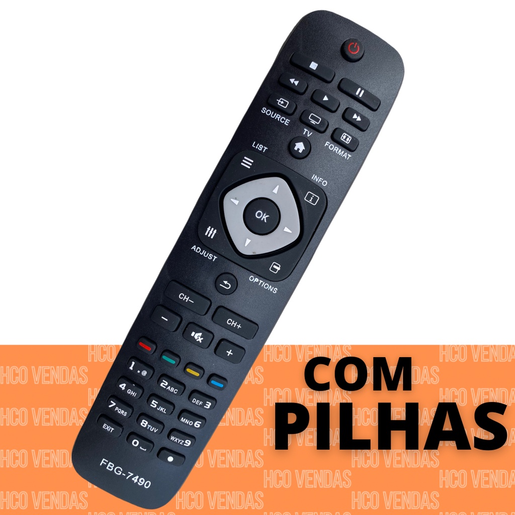 Controle Remoto Philips Tv Lcd Led 46pfl3008d/78 | Shopee Brasil