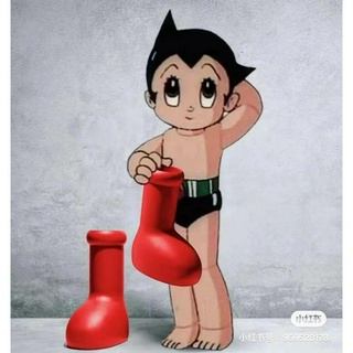 Grandes Botas Vermelhas Europeu Americano Influenciador Mesmo Estilo De ...