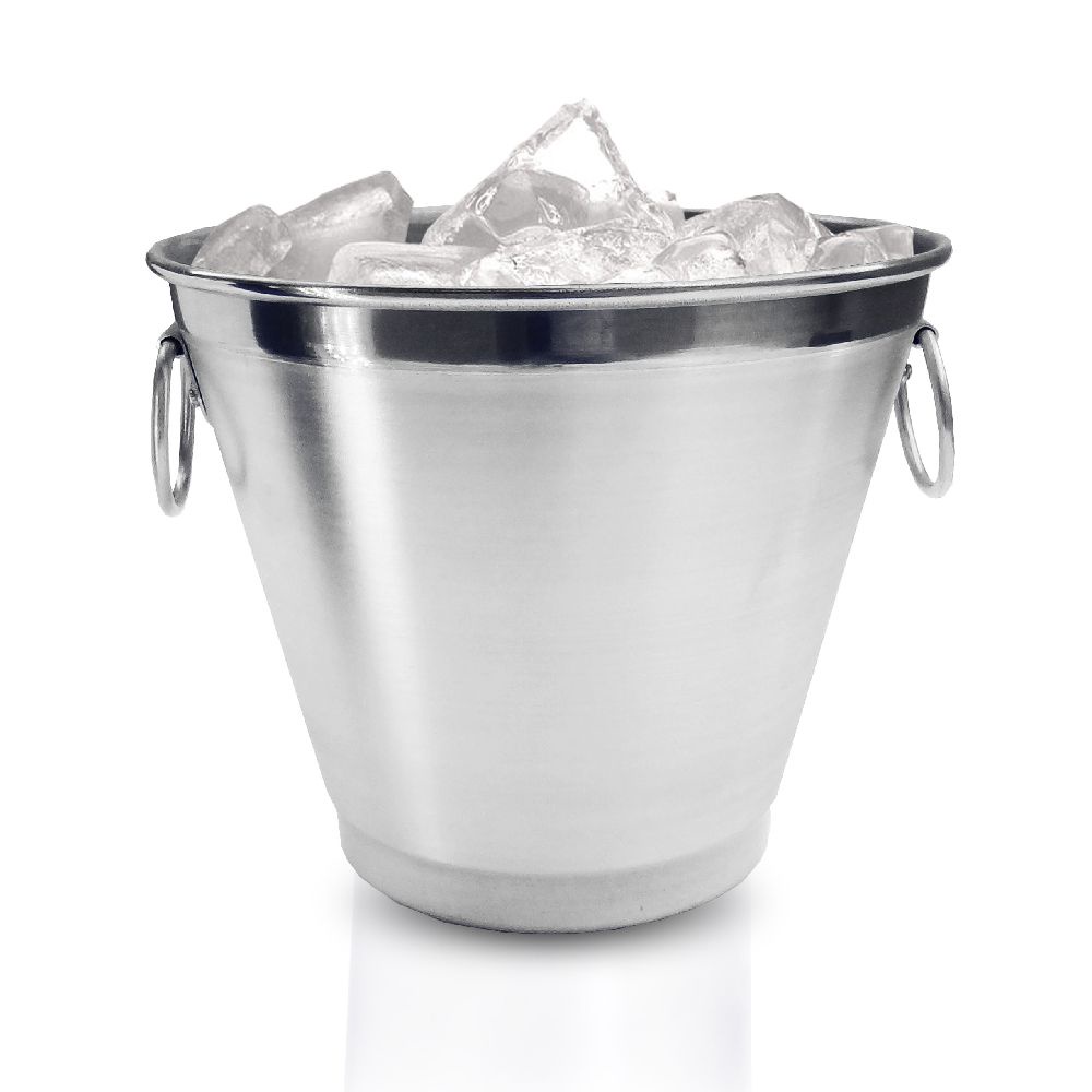 Balde De Gelo Médio Em Aluminio 5,5 Litros - Polido E Lixado | Shopee ...