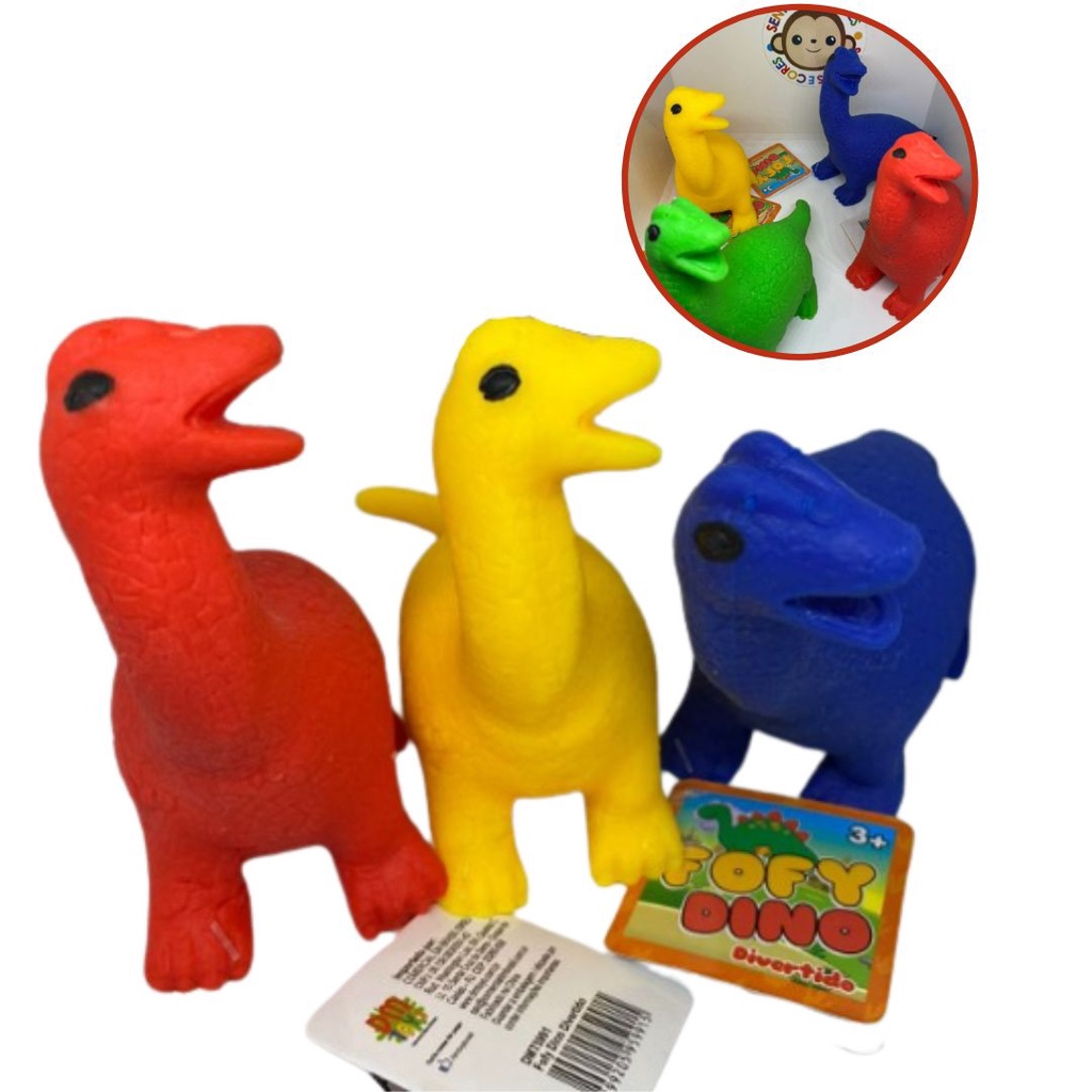 Dinossauro Sensorial - Fofy Dino Fidget Toys DM Toys Vermelho | Shopee ...