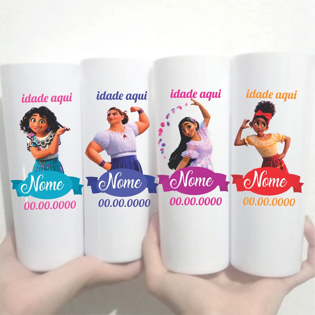 30 Copos Personalizados Encanto Mirabel Família Madriga Princesa ...