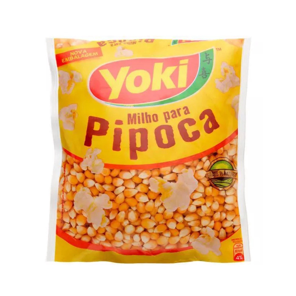 KIT COM 2 - Milho de Pipoca Yoki 500g | Shopee Brasil