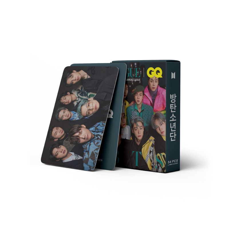 54pcs/Caixa BTS 2022 GQ VOGUE Bangtan Boys Cartões Fotográficos Lomo Cartão Postal RM Jin J-Hope ...