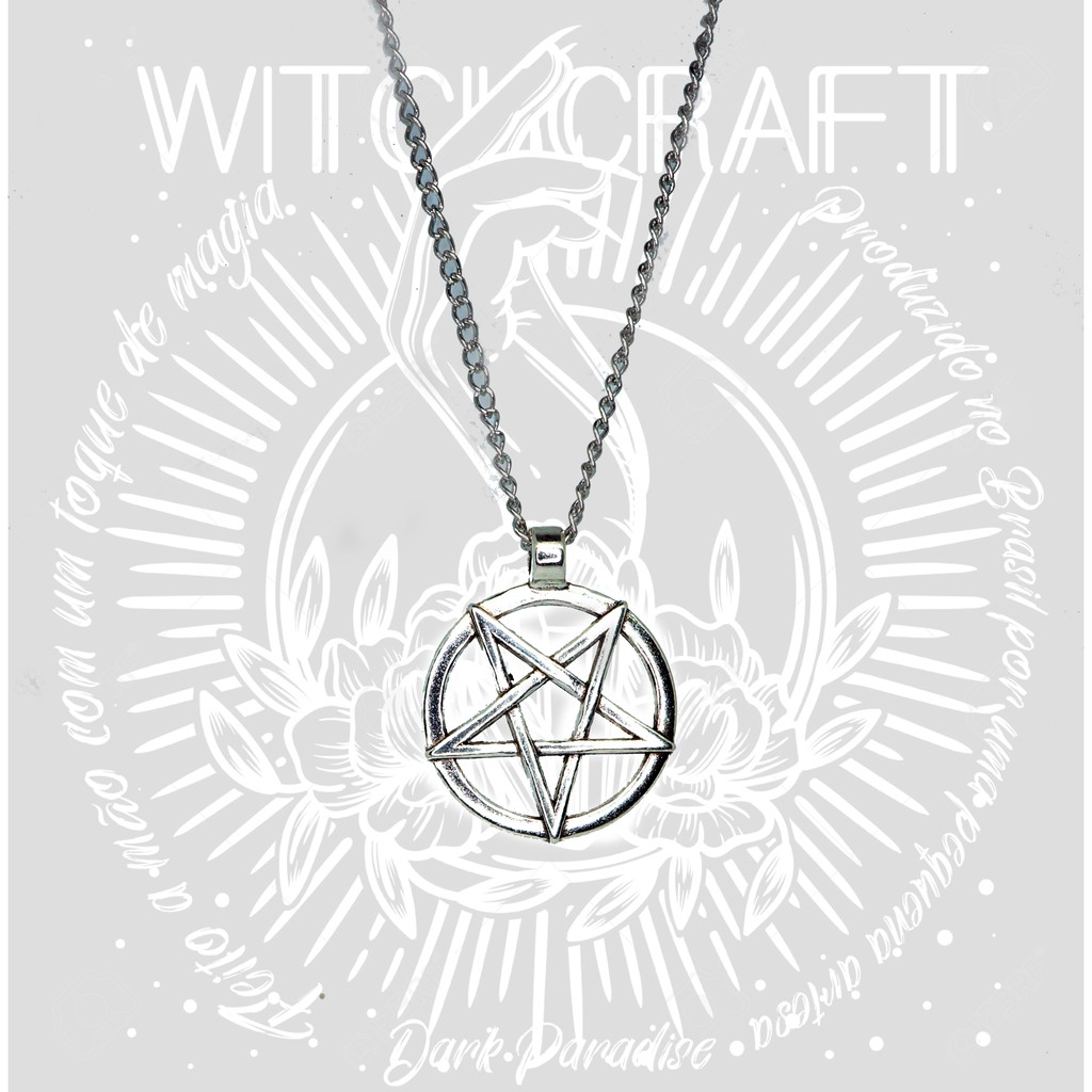 Pingente pentagrama invertido LISO satanista baphomet | Shopee Brasil